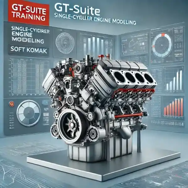 آموزش نرم‌افزار GT-Suite: حل مثال موتور تک‌سیلندر + تحلیل نتایج و شبیه‌سازی - سافت کمک